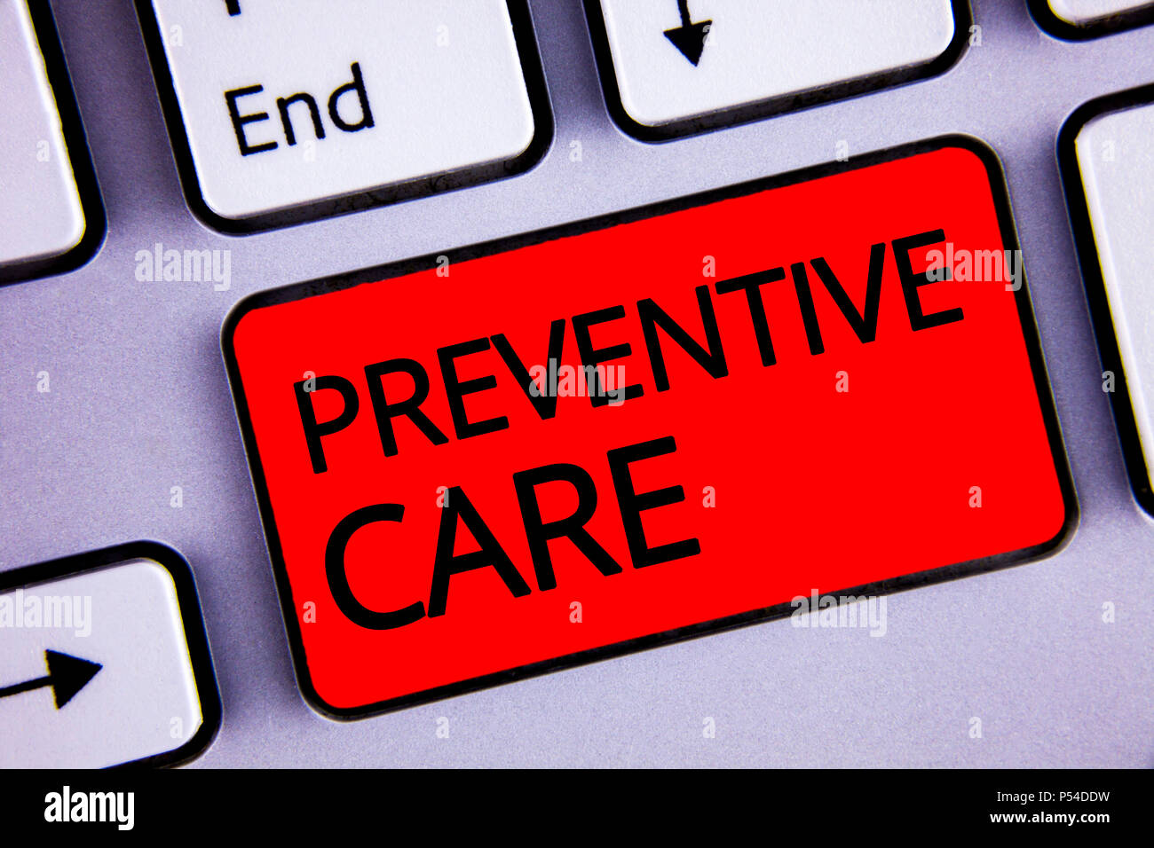 Text sign showing Preventive Care. Conceptual photo Health Prevention ...