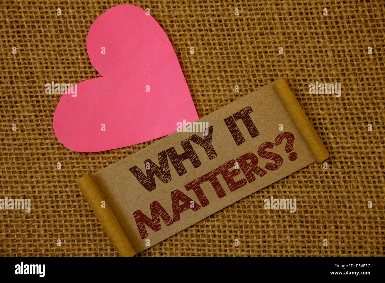 Handwriting text Why It Matters Question. Concept meaning Important ...