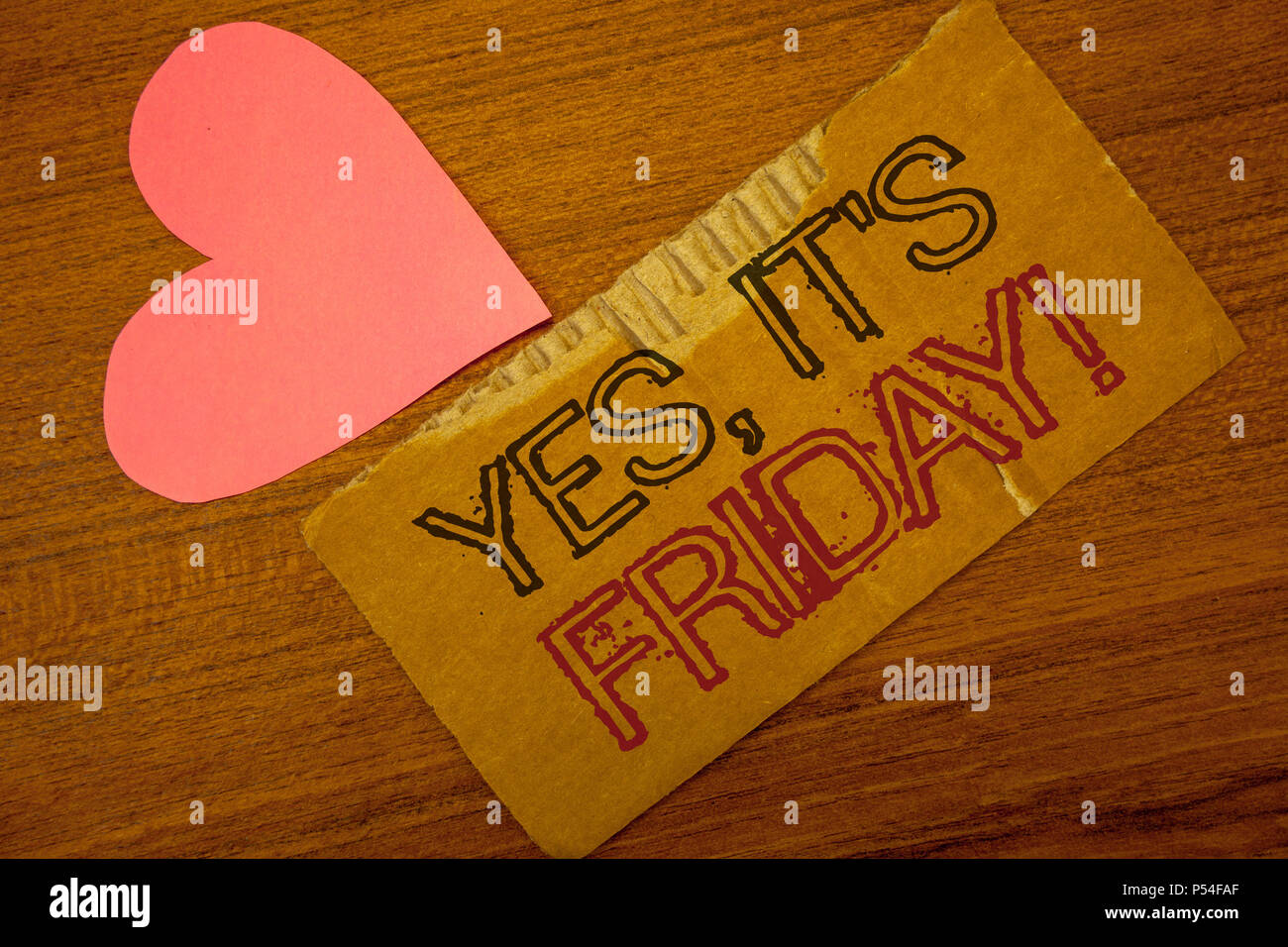 Text sign showing Yes, It'S Friday Motivational Call. Conceptual photo ...