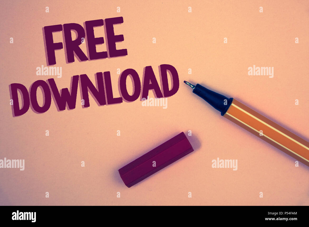 Conceptual hand writing showing Free Download. Business photo ...