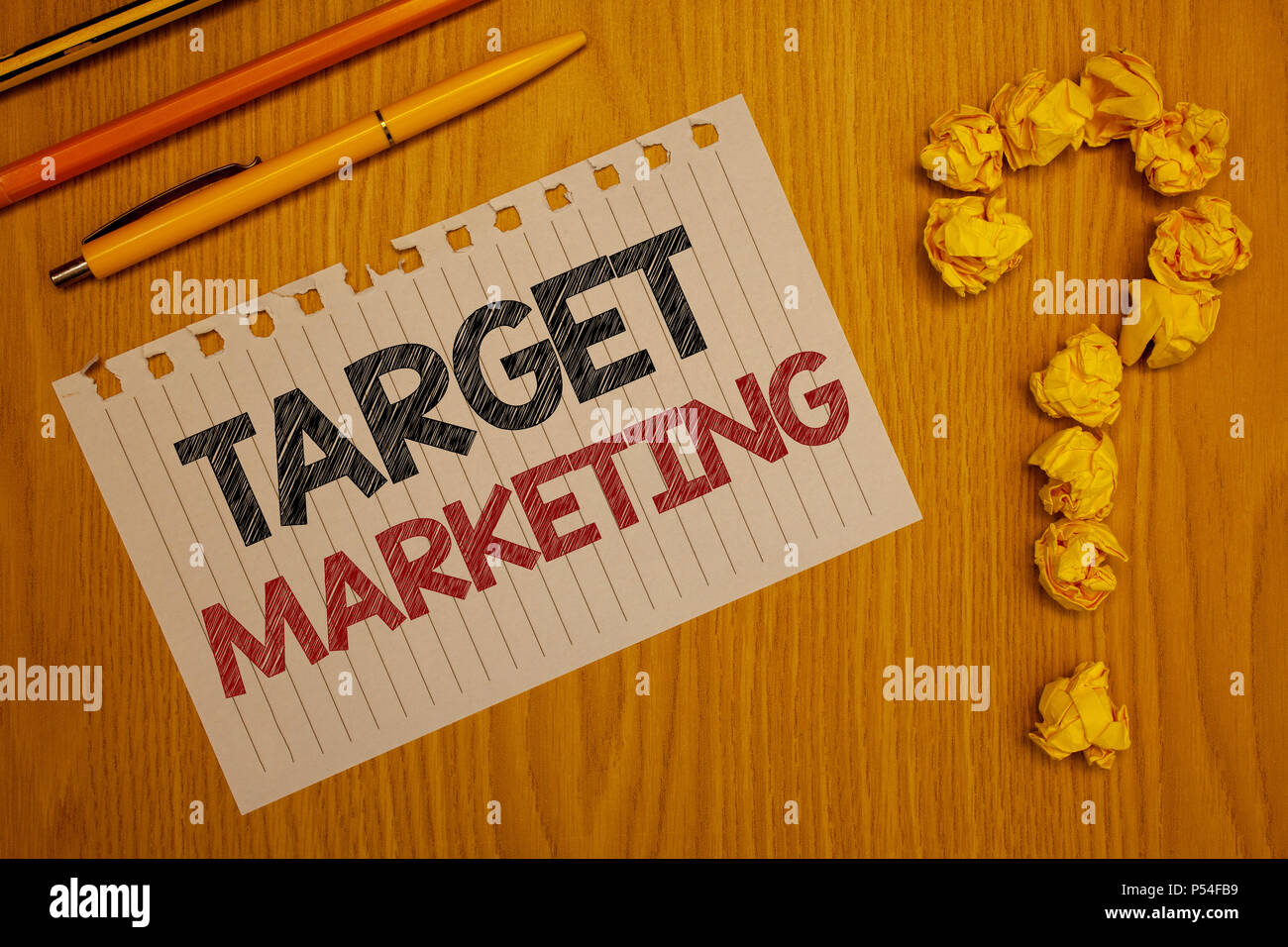 Conceptual hand writing showing Target Marketing. Business photo text ...