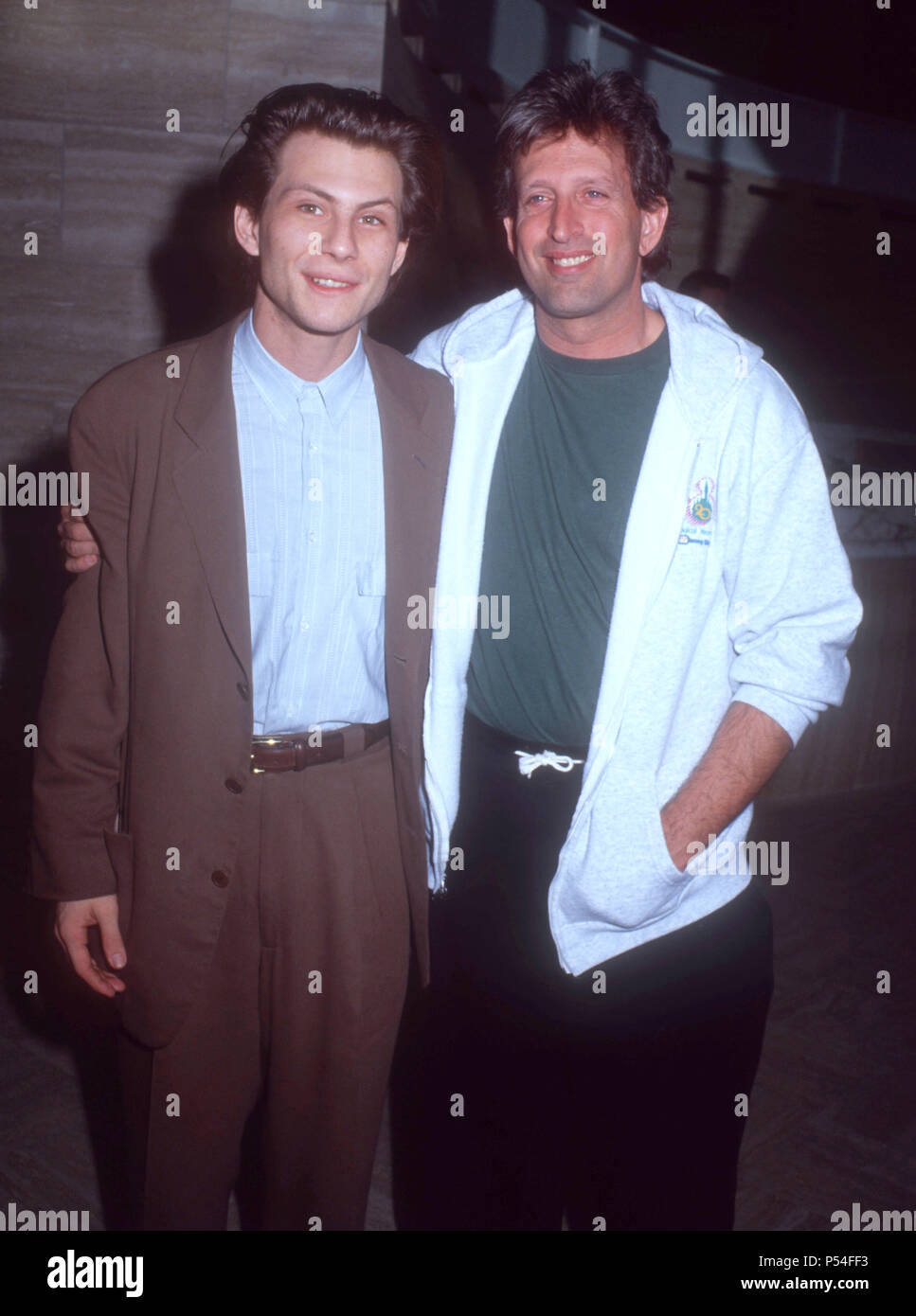 BEVERLY HILLS, CA - JANUARY 10: (L-R) Actor Christian Slater and ...