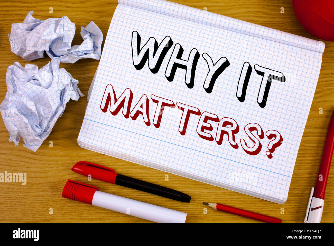 Text sign showing Why It Matters Question. Conceptual photo Important ...