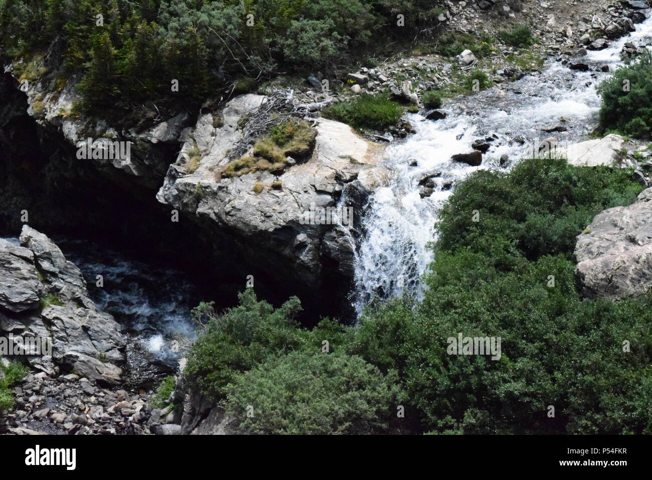 Beautiful stream running down a mountain outside of Breckenridge ...