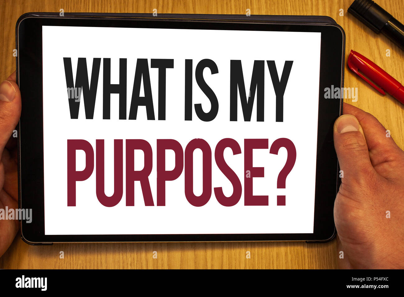 Handwriting text What Is My Purpose Question. Concept meaning Direction ...