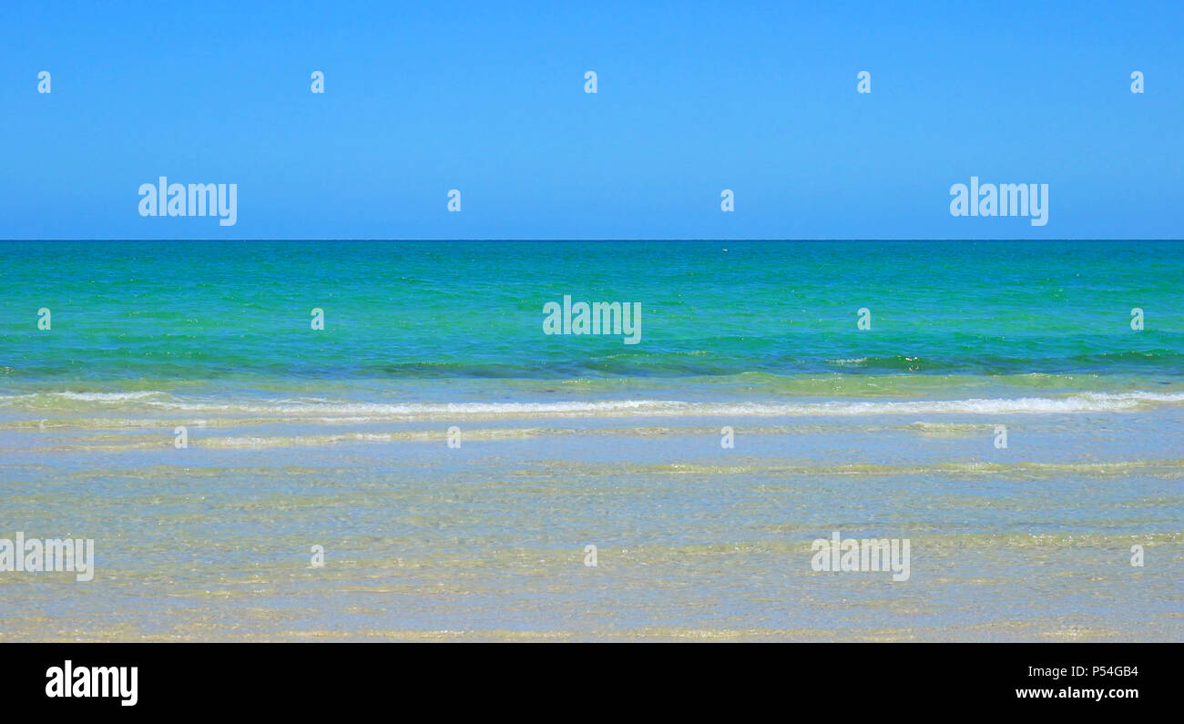 Beautiful golden sand beach, taken at Tennyson, South Australia Stock ...