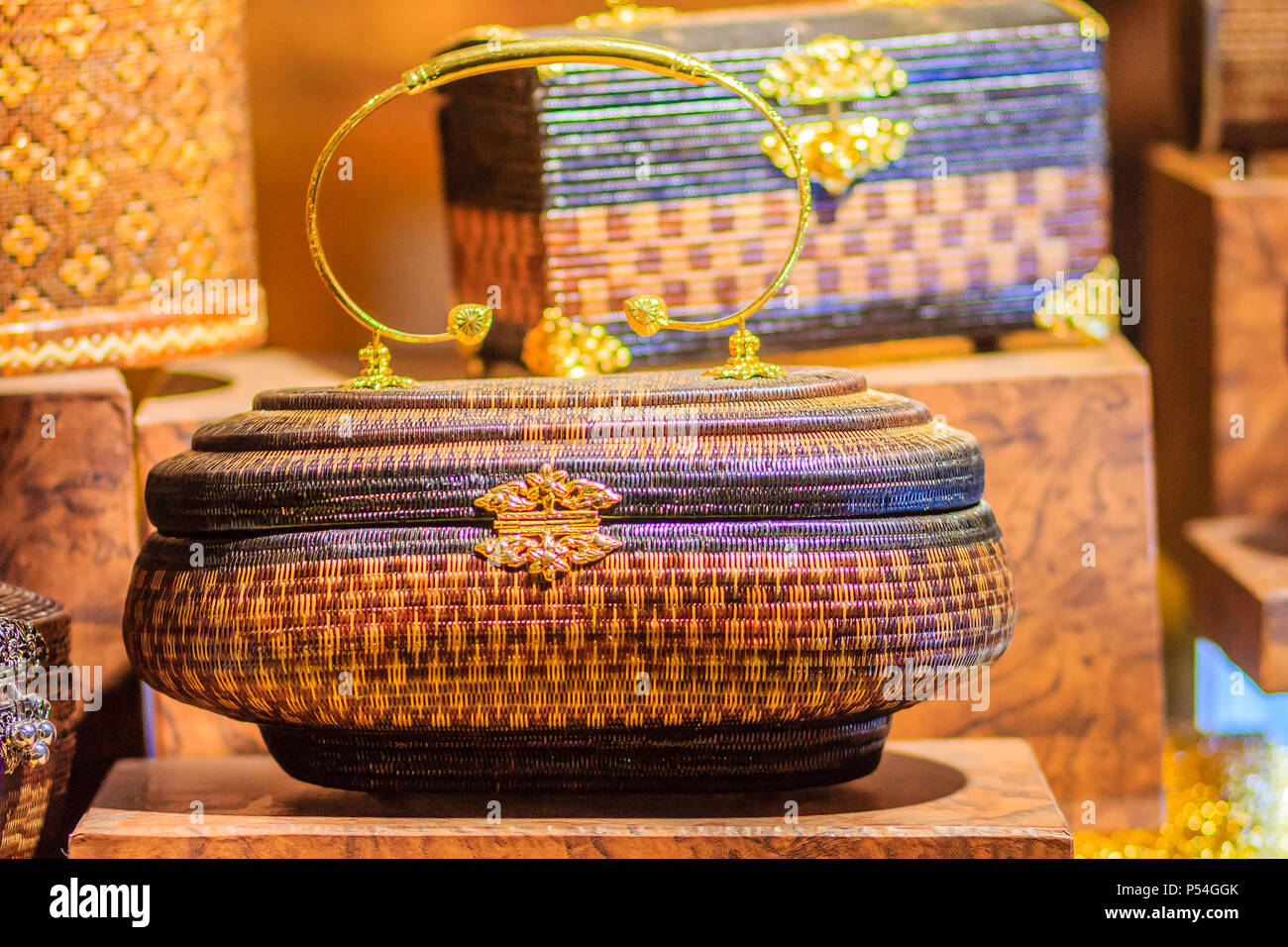 Beautiful lady handbags and basketry that made from Lygodium (climbing ...