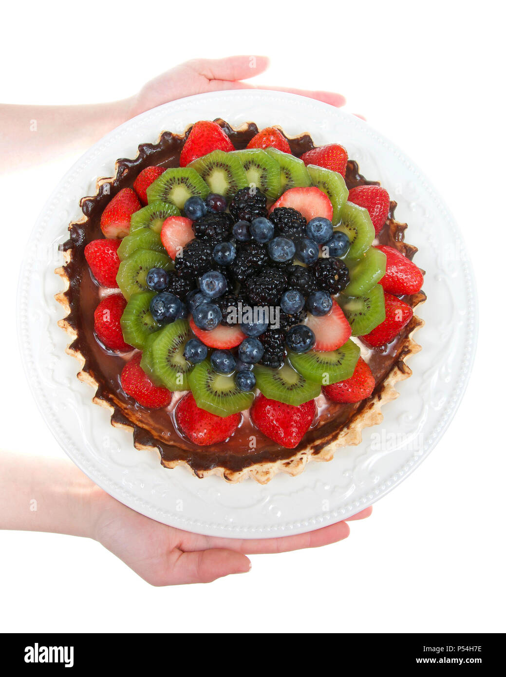 Plate fresh seasonal summer Cut Out Stock Images & Pictures - Alamy