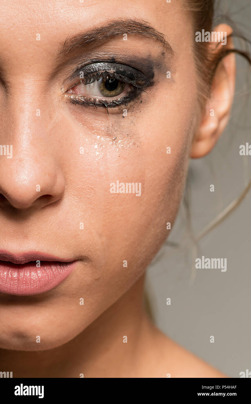 Smeared lips hi-res stock photography and images - Alamy