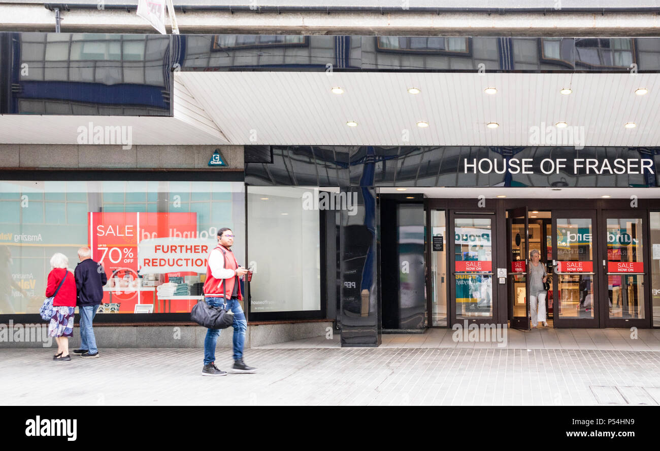House of Fraser department store, Birmingham, England, UK Stock Photo ...