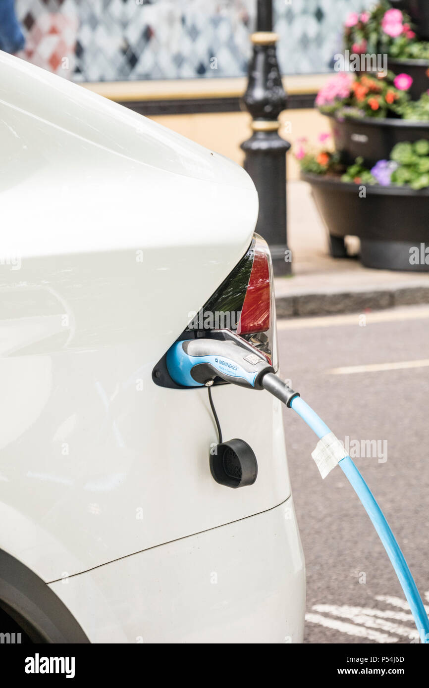 A Mennekes EV charging point in Birmingham city centre, England, UK ...
