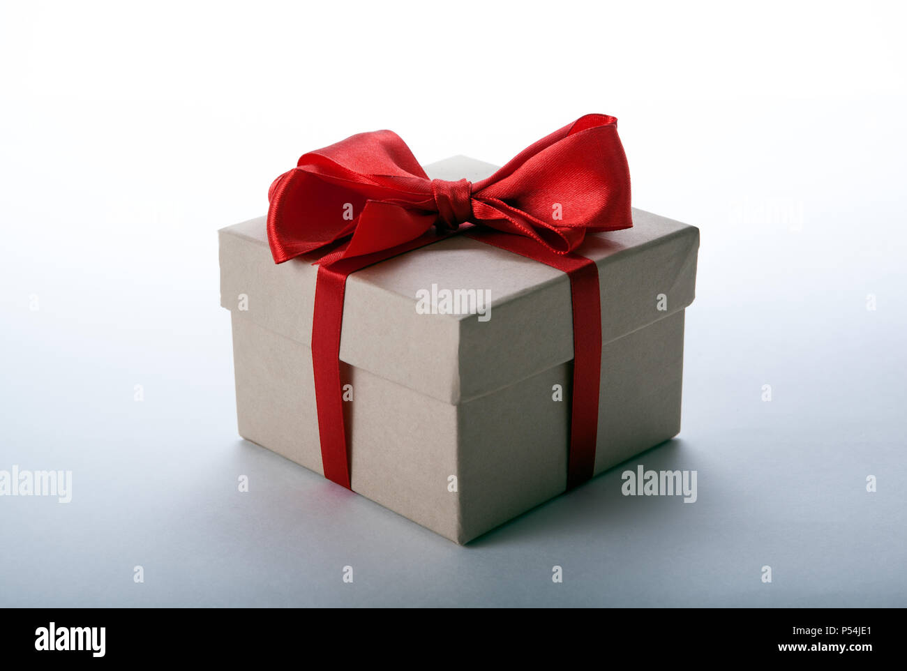 one large writing-paper gift box on a white background Stock Photo - Alamy