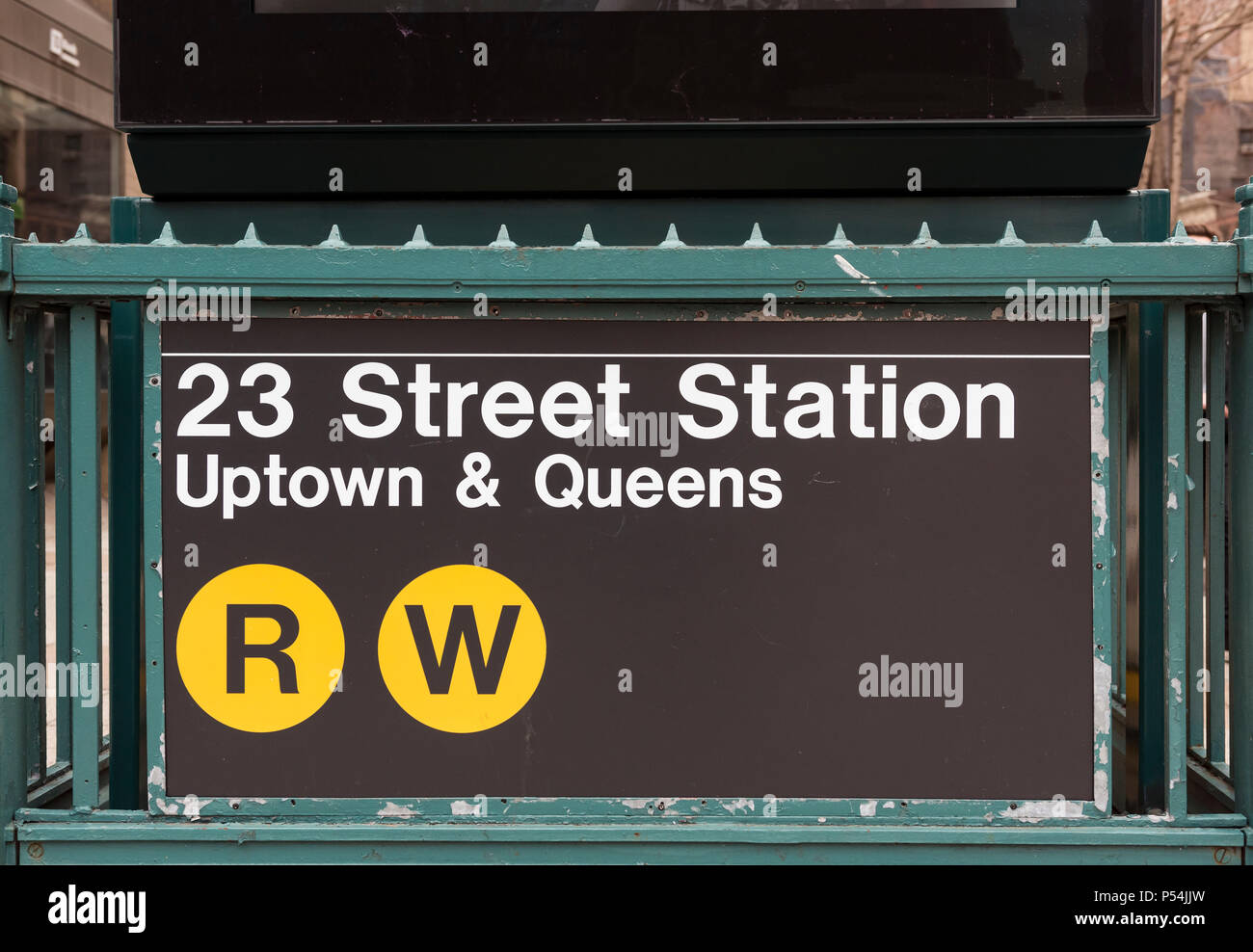 23 Street Station Subway Sign in New York City, USA Stock Photo - Alamy