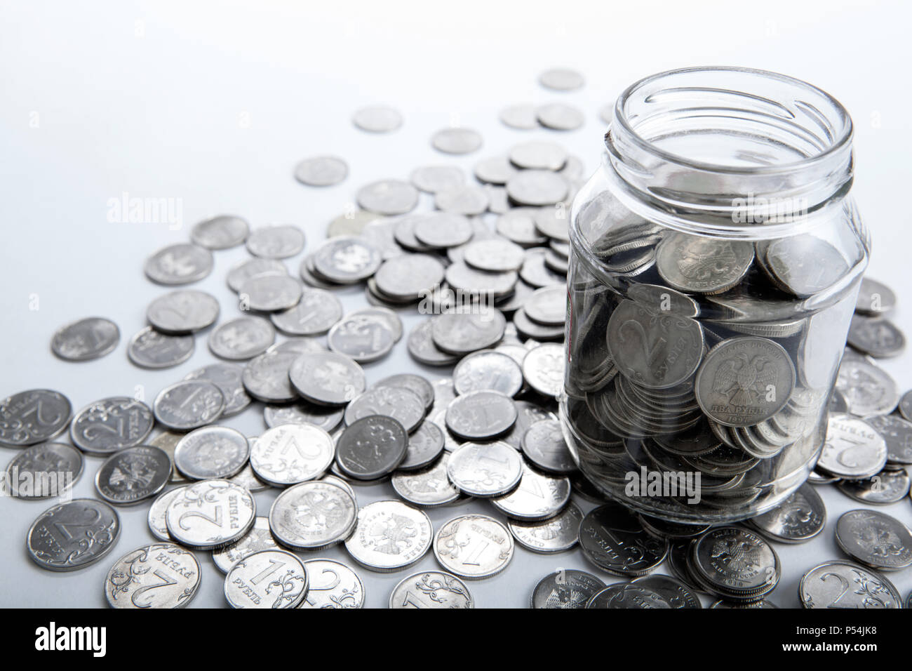 Bank coins counting close hi-res stock photography and images - Alamy