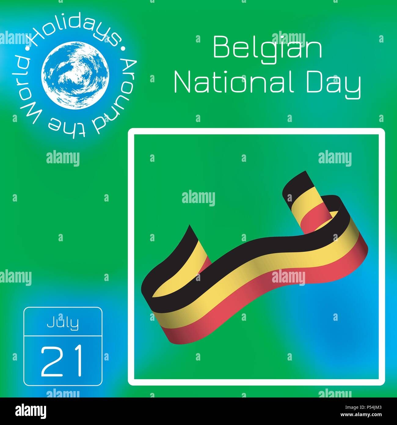 Belgian holidays Stock Vector Images - Alamy