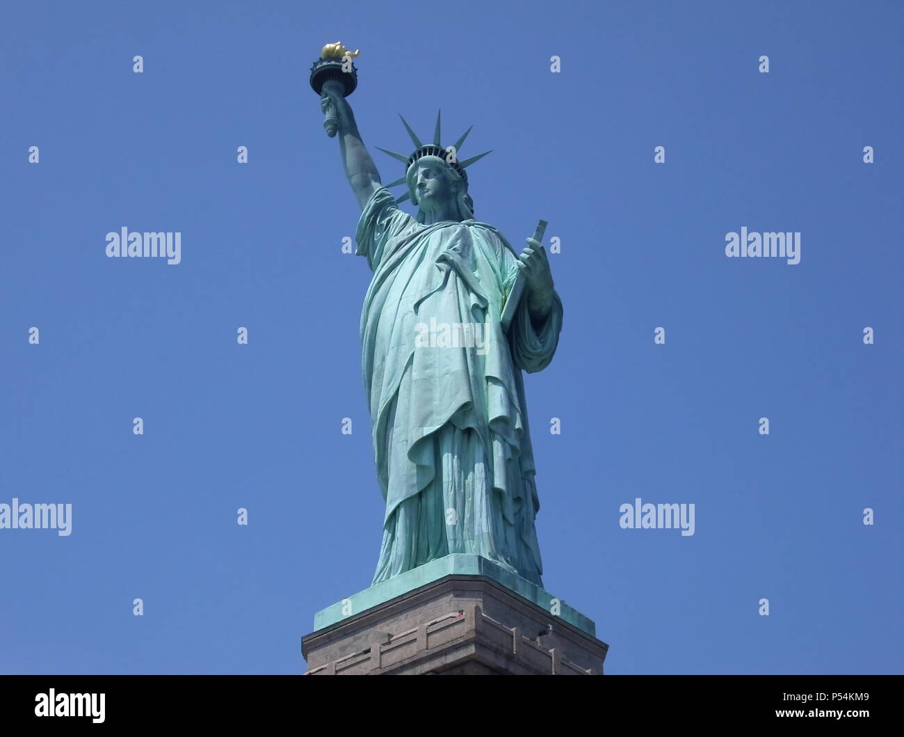 Statue of liberty liberty island us usa lower manhattan hi-res stock ...