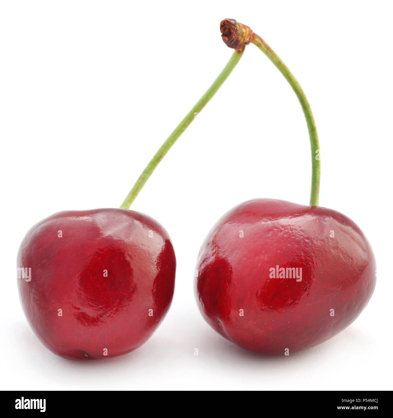 Single cherry white background hi-res stock photography and images - Alamy