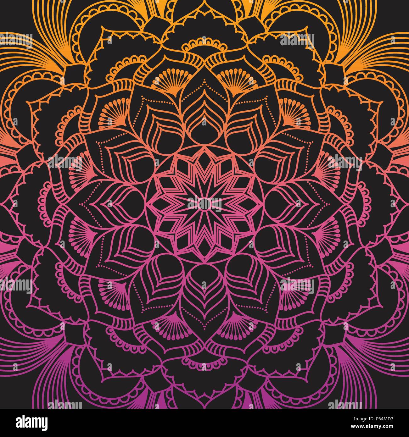 mandala decorative and pattern design. Vector illustration Stock Vector ...