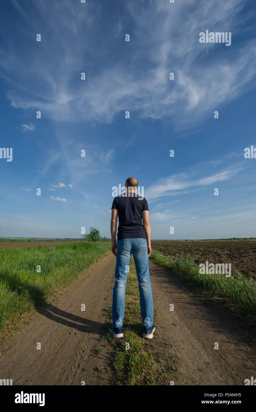 Man Staring Into Distance High Resolution Stock Photography and Images ...