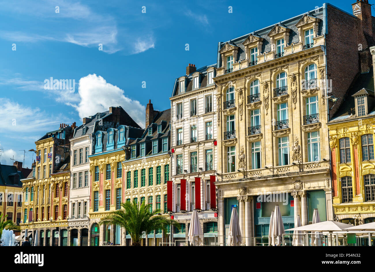 Traditional buildings in the old town of Lille, France Stock Photo - Alamy