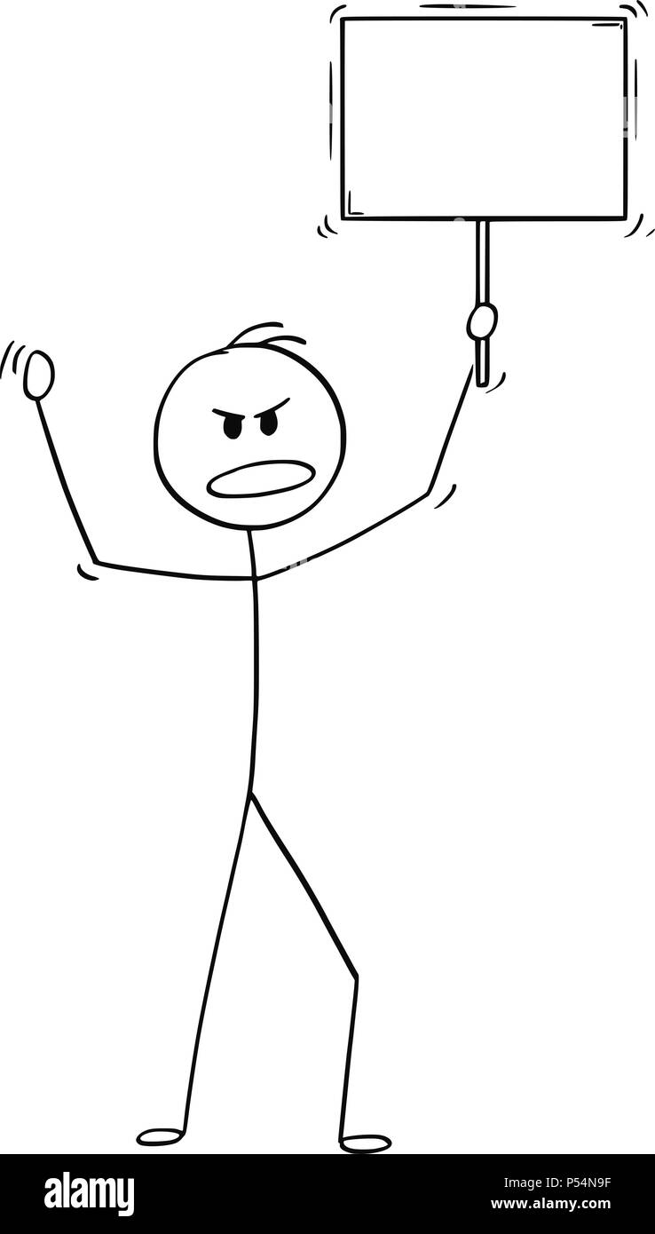 Marcher demonstrating Stock Vector Images - Alamy