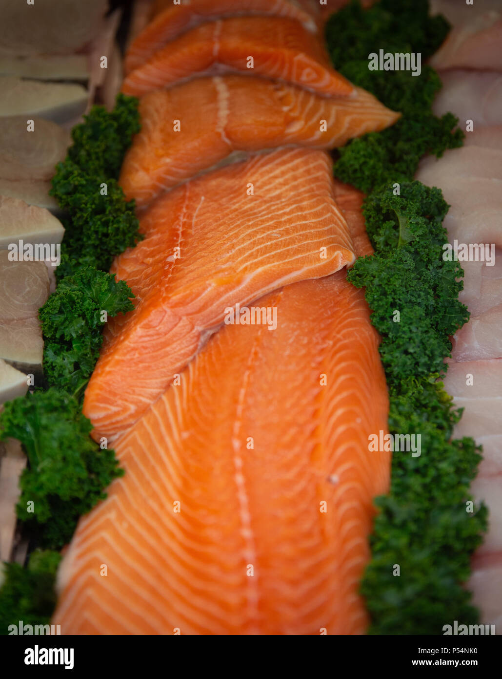 Filet of Salmon Stock Photo - Alamy
