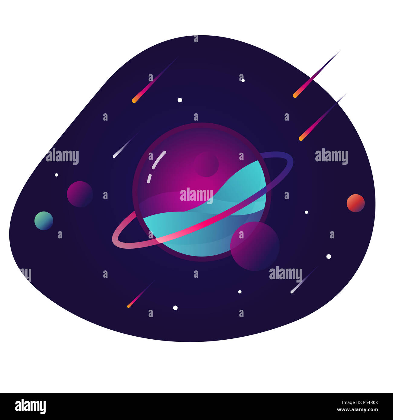 Space stars comets galaxy Cut Out Stock Images & Pictures - Alamy