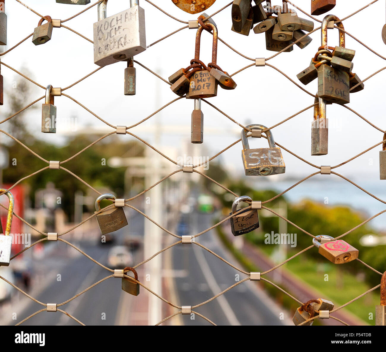 Limassol, cyprus love lock hi-res stock photography and images - Alamy