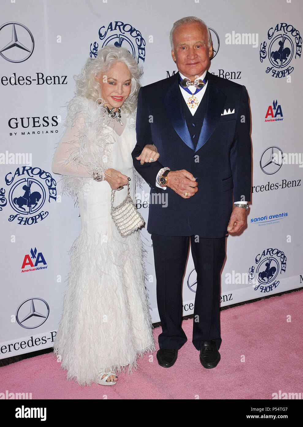 Buzz Aldrin and wife Lois - Carousel Of Hope at the Beverly Hilton ...