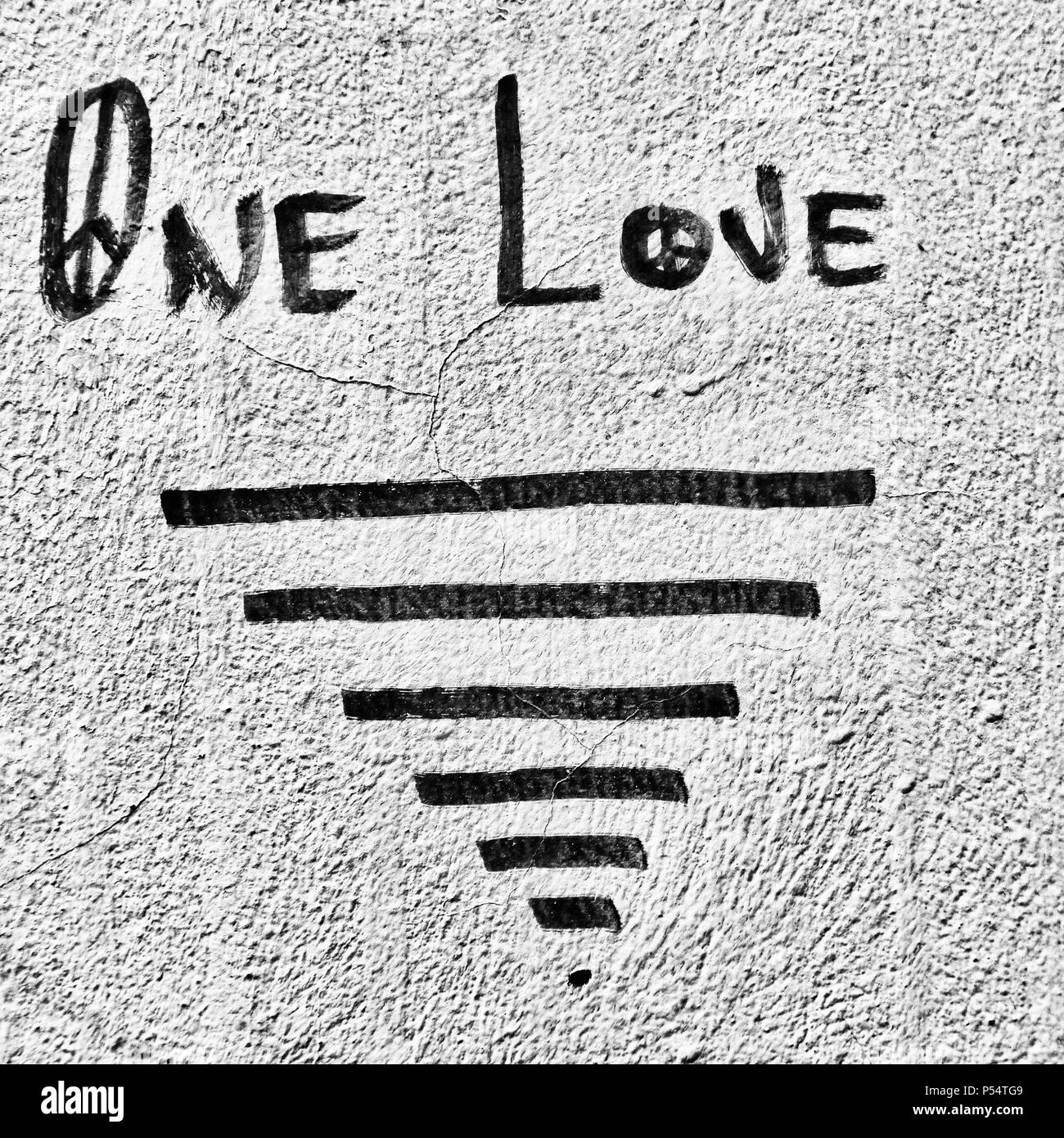 Spray painted peace sign High Resolution Stock Photography and Images ...