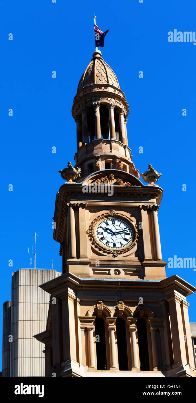 in australia sydney the antique clock tower Stock Photo - Alamy