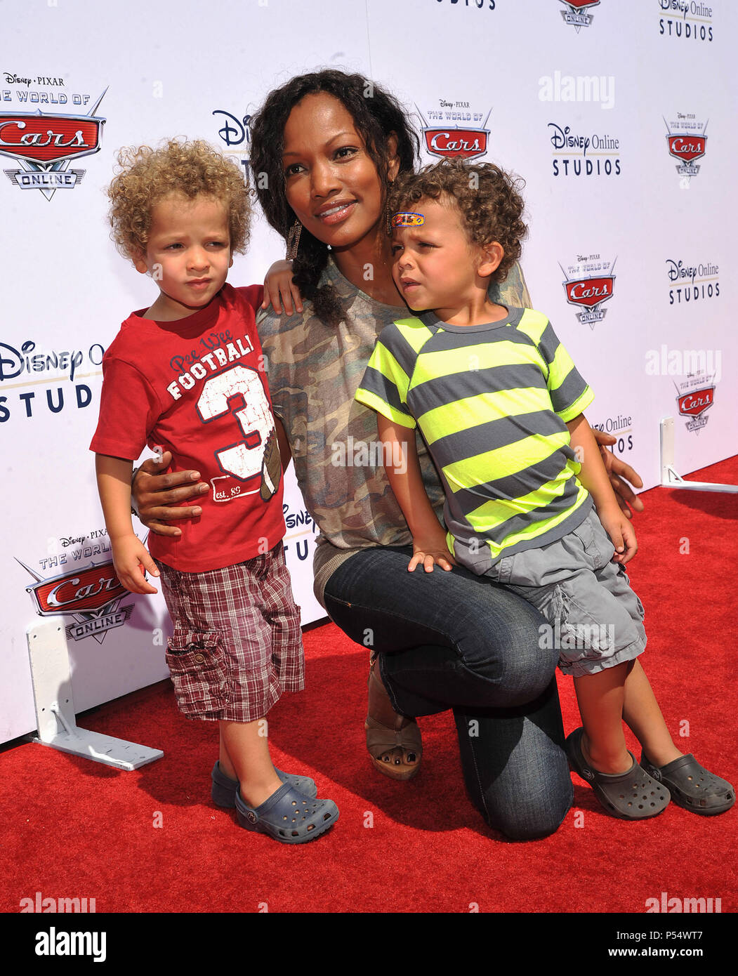 Garcelle Beauvais and son Jax Nilon & Jaid Nilon Disney-Pixar World Of ...