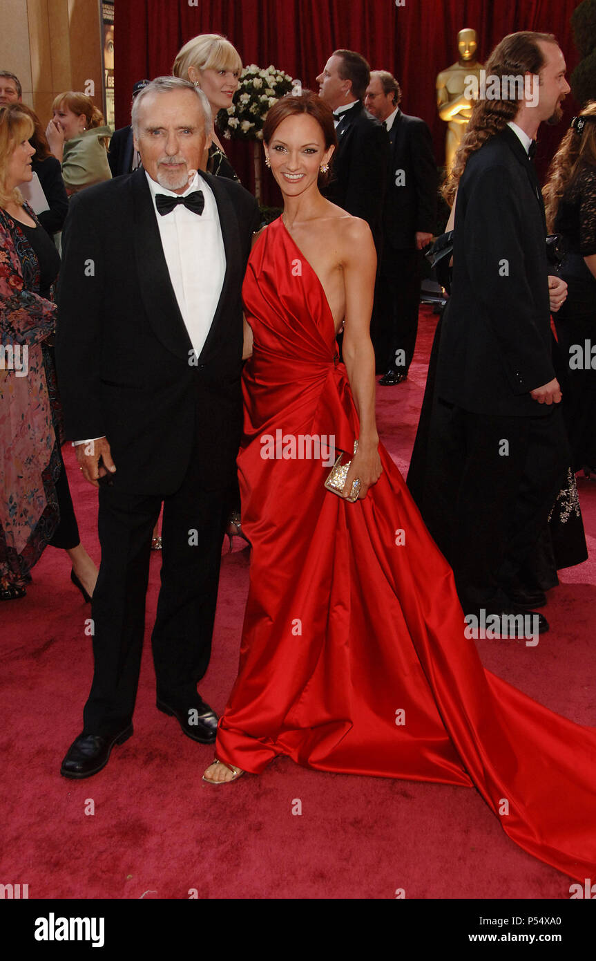 Dennis Hopper and Victoria Duffy.80th Oscars ceremony, arrival, red ...