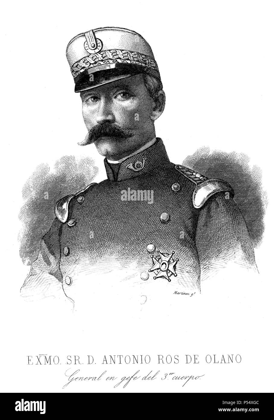 Personajes. General Antonio Ros de Olano (Caracas, 1808-Madrid, 1886 ...