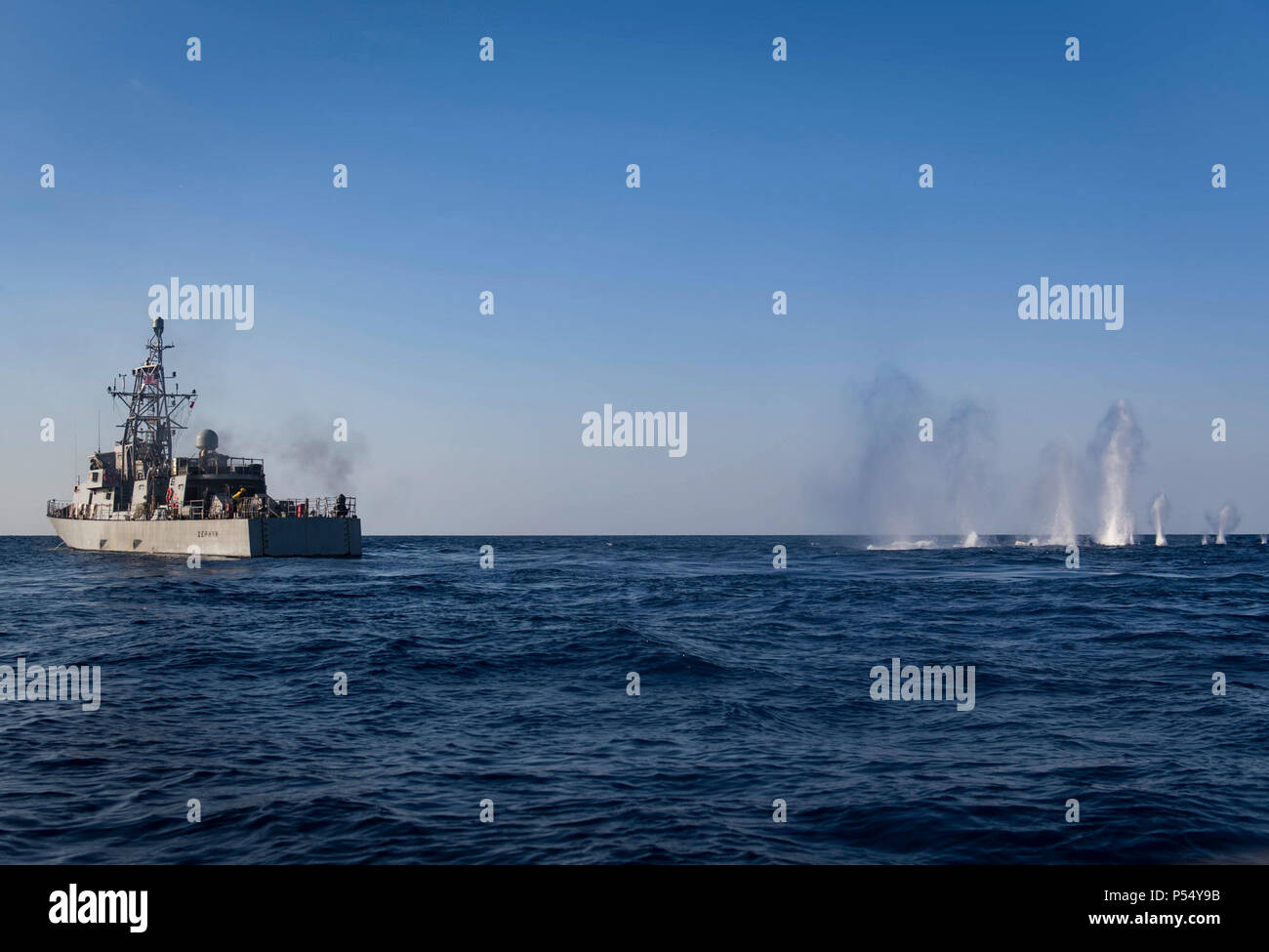 OCEAN (May 9, 2017) The Cyclone-class patrol coastal ship USS Zephyr ...
