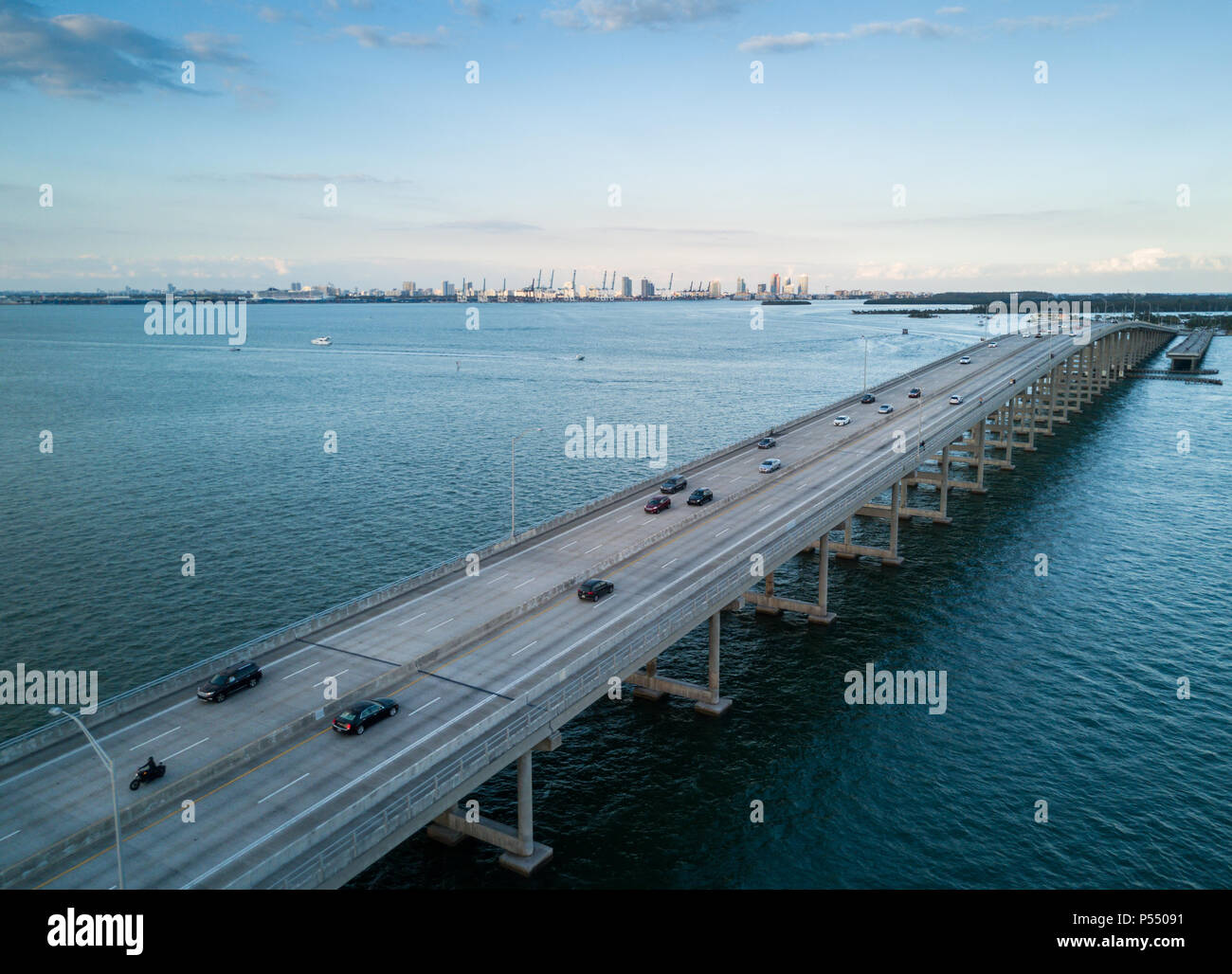 Rickenbacker Causeway Bridge High Resolution Stock Photography and ...