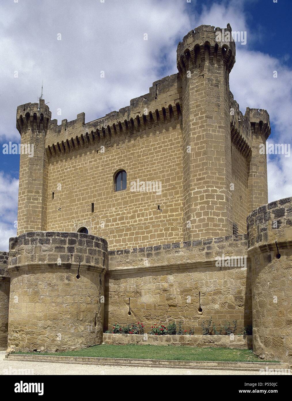 Spain. La Rioja. Sajazarra. Castle. 114th-15th century. Gothic style ...