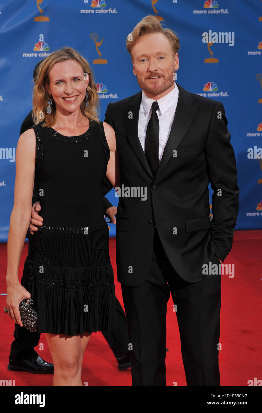 Conan obrien and his wife hi-res stock photography and images - Alamy