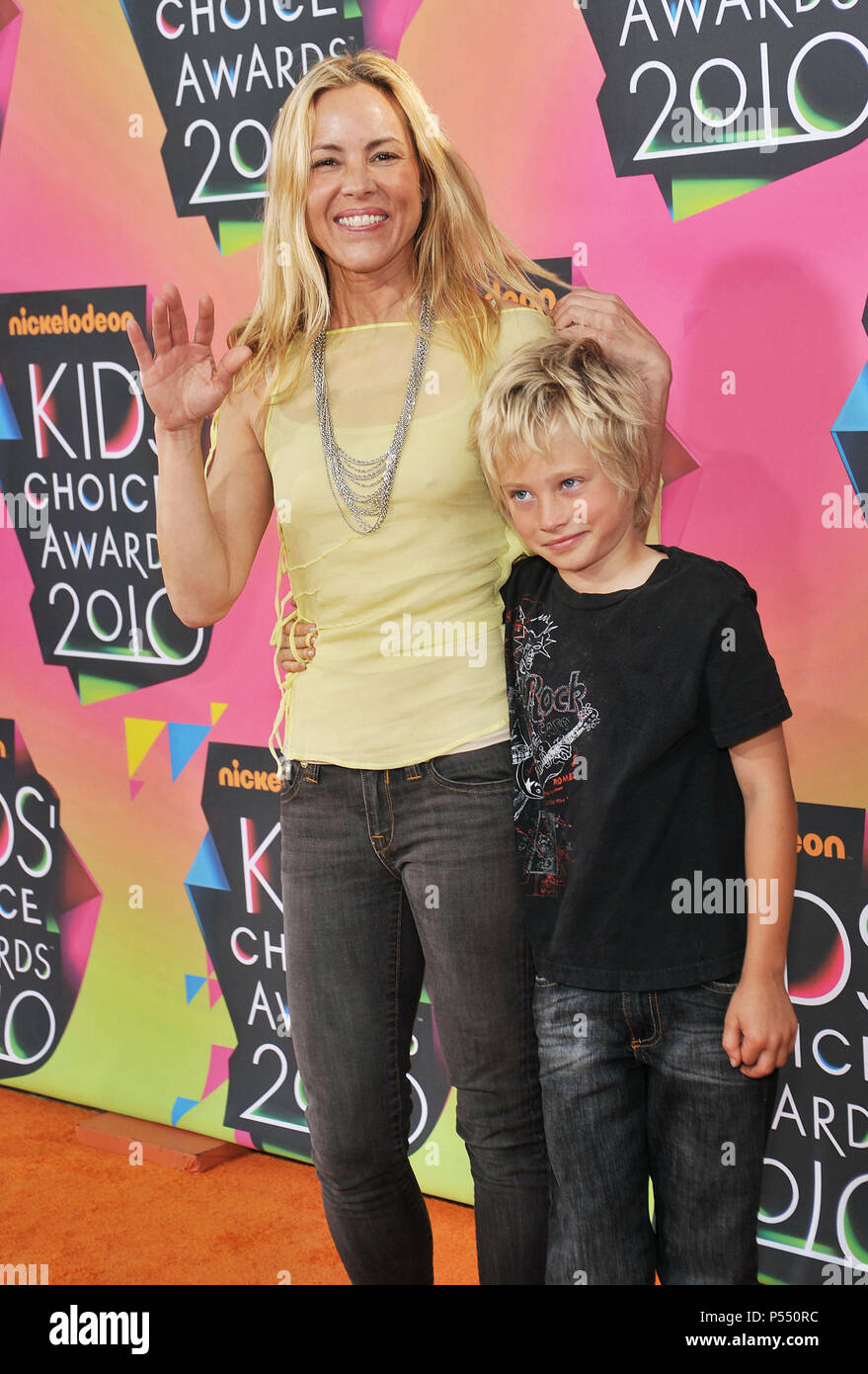 Maria Bello son 48 - 23th Annual Kids Choice Awards at The UCLA Pauley ...