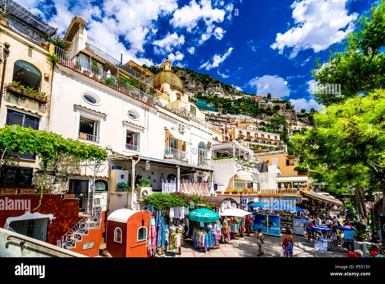 The beautiful and crazy Positano, Italy Stock Photo - Alamy