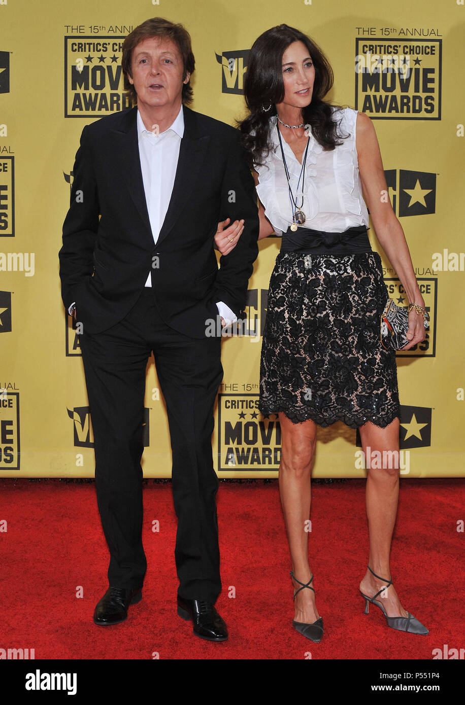 Paul Mccartney Nancy Shevell 222 - 15th Annual Critics' Choice Movie ...
