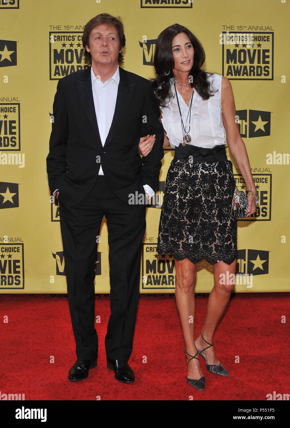 Paul Mccartney Nancy Shevell 223 - 15th Annual Critics' Choice Movie ...