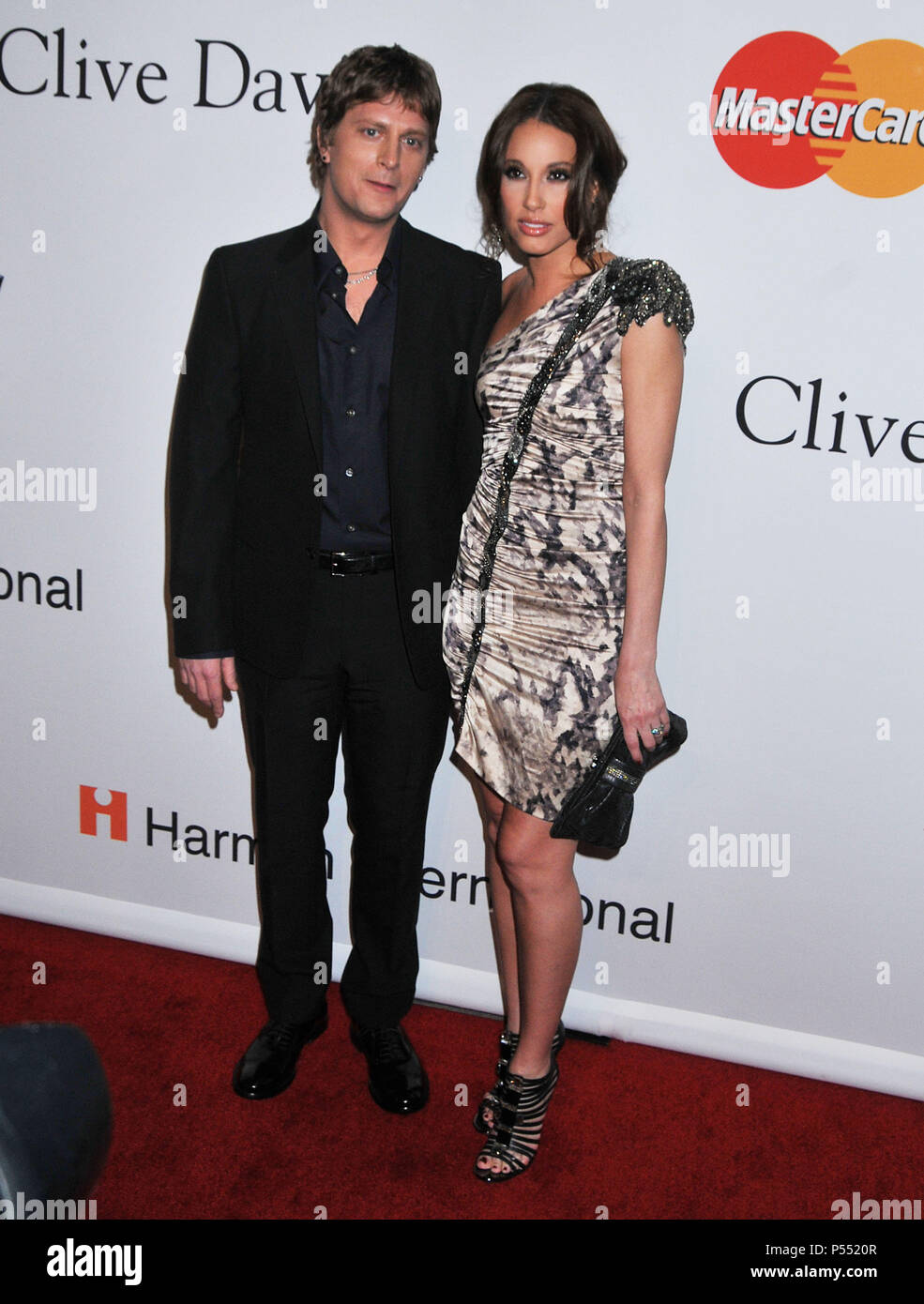 Rob Thomas and Wife 53 - Clive Davis Pre-Grammy Gala at the Beverly ...