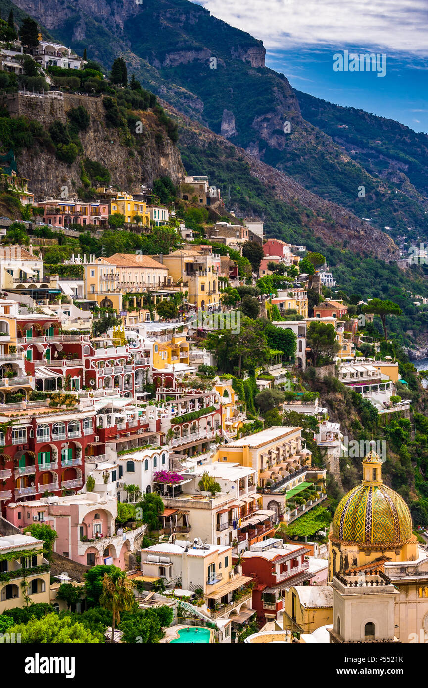 The beautiful and crazy Positano, Italy Stock Photo - Alamy
