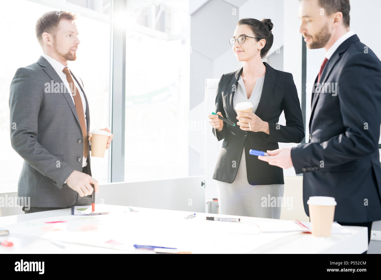 Coffee Break at Meeting Stock Photo - Alamy