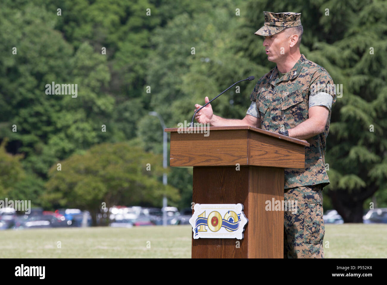 U.S. Marine Corps Col. Joseph M. Murray, commanding officer, Marine ...