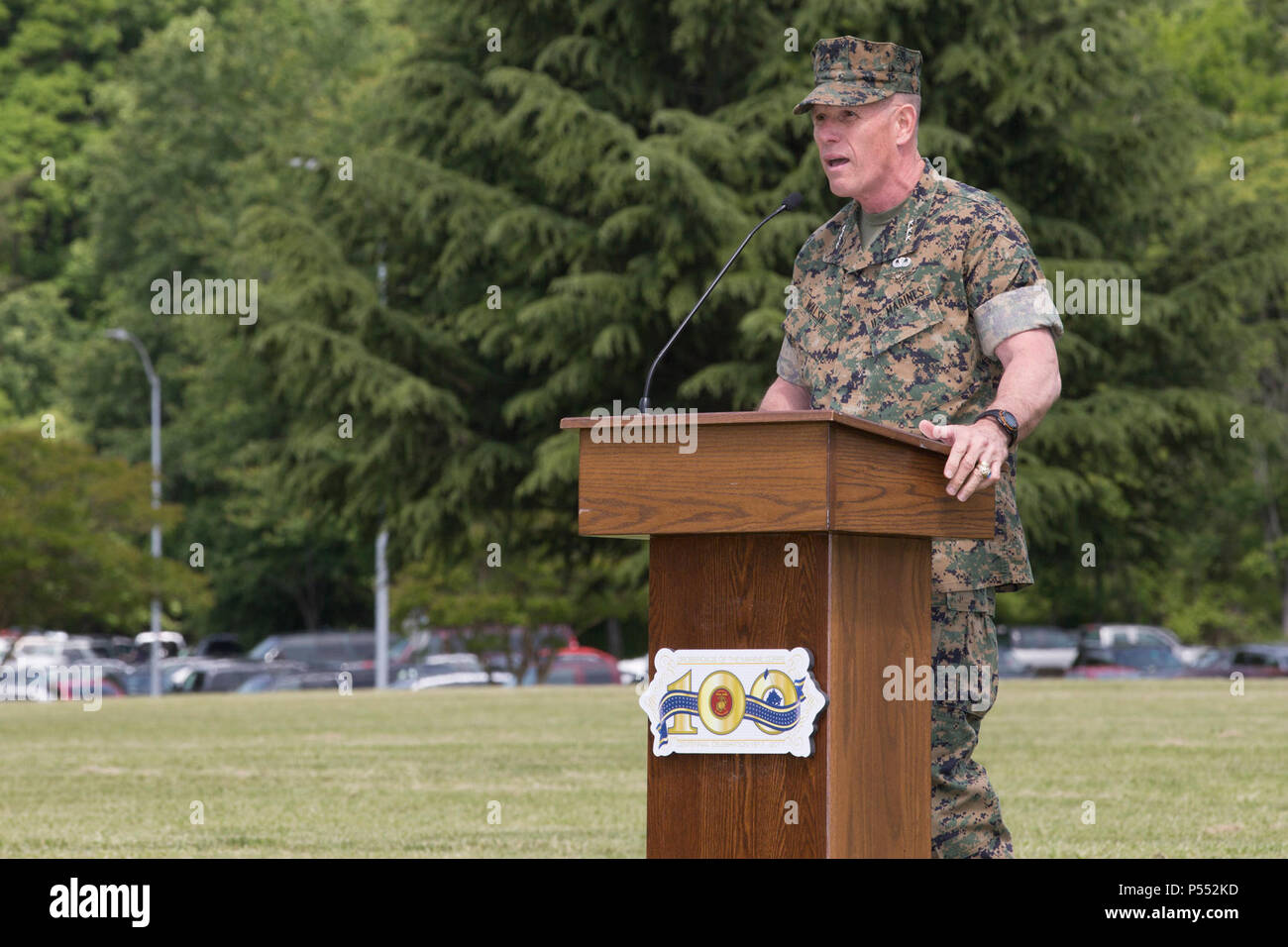U.S. Marine Corps Lt. Gen. Robert S. Walsh, commanding general, Marine ...