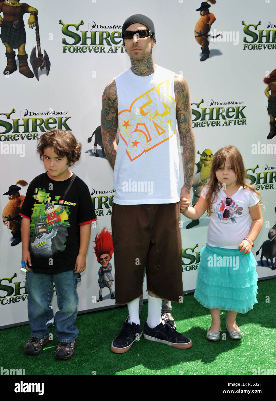 Travis Barker kids 53 - Shrek Forever After Premiere at the Gibson ...