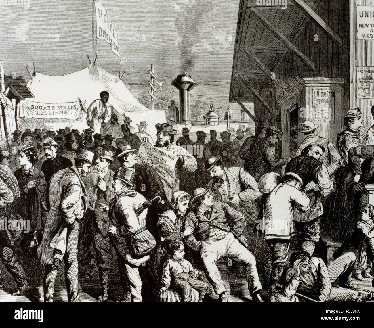 Union Pacific Railroad 19th Century High Resolution Stock Photography ...