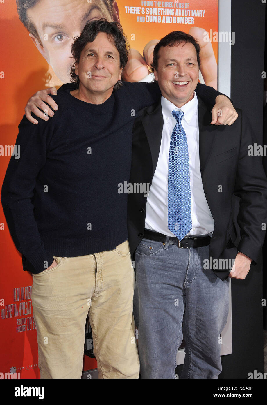 Peter, Bobby Farrelly at The Hall Pass Premiere at the Arclight Theatre ...